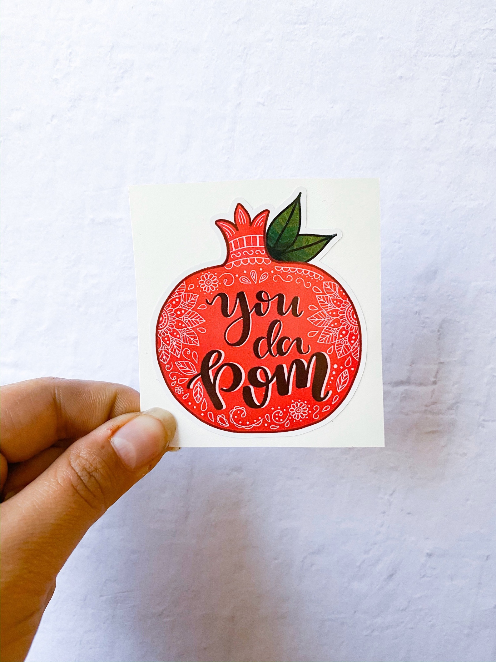 Pomegranate Sticker | Fruit Stickers | You Da Pom | Stickers for ...