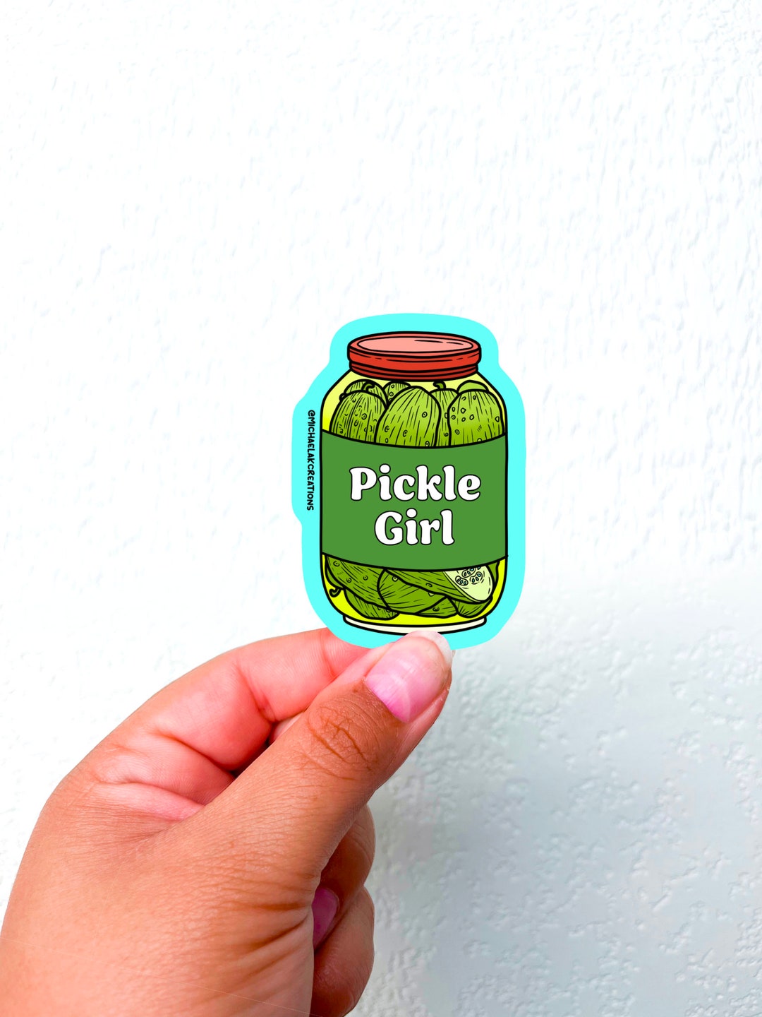 Pickle Girl Stickerstickers for Hydroflasklaptop - Etsy