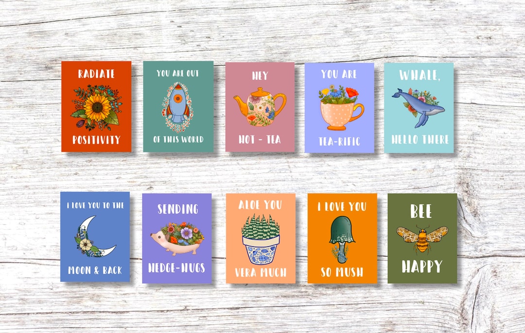 Cute Greeting Cards | Pun Greeting Cards | Cute Pun Cards | Floral ...