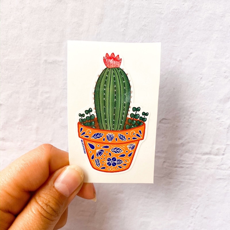 Cactus Stickers - Etsy