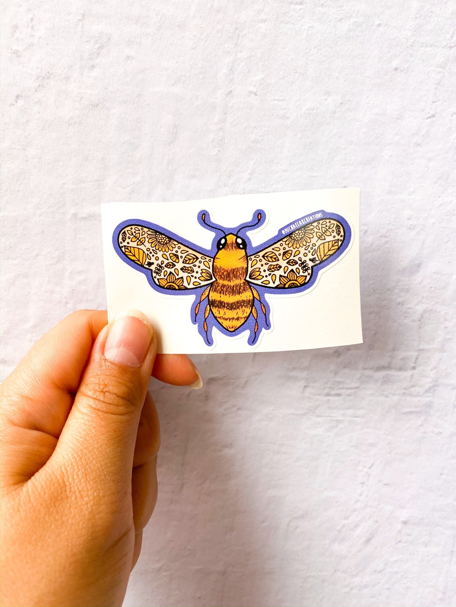 Bee Sticker Flower Sticker Stickers for Hydroflask Laptop - Etsy