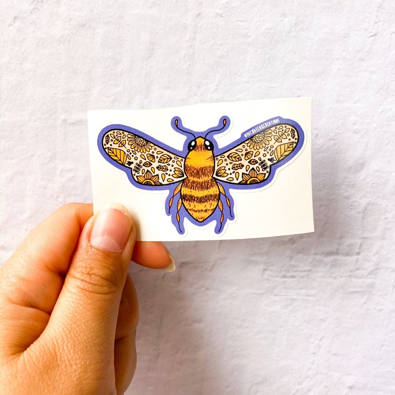 Bee Sticker - Etsy