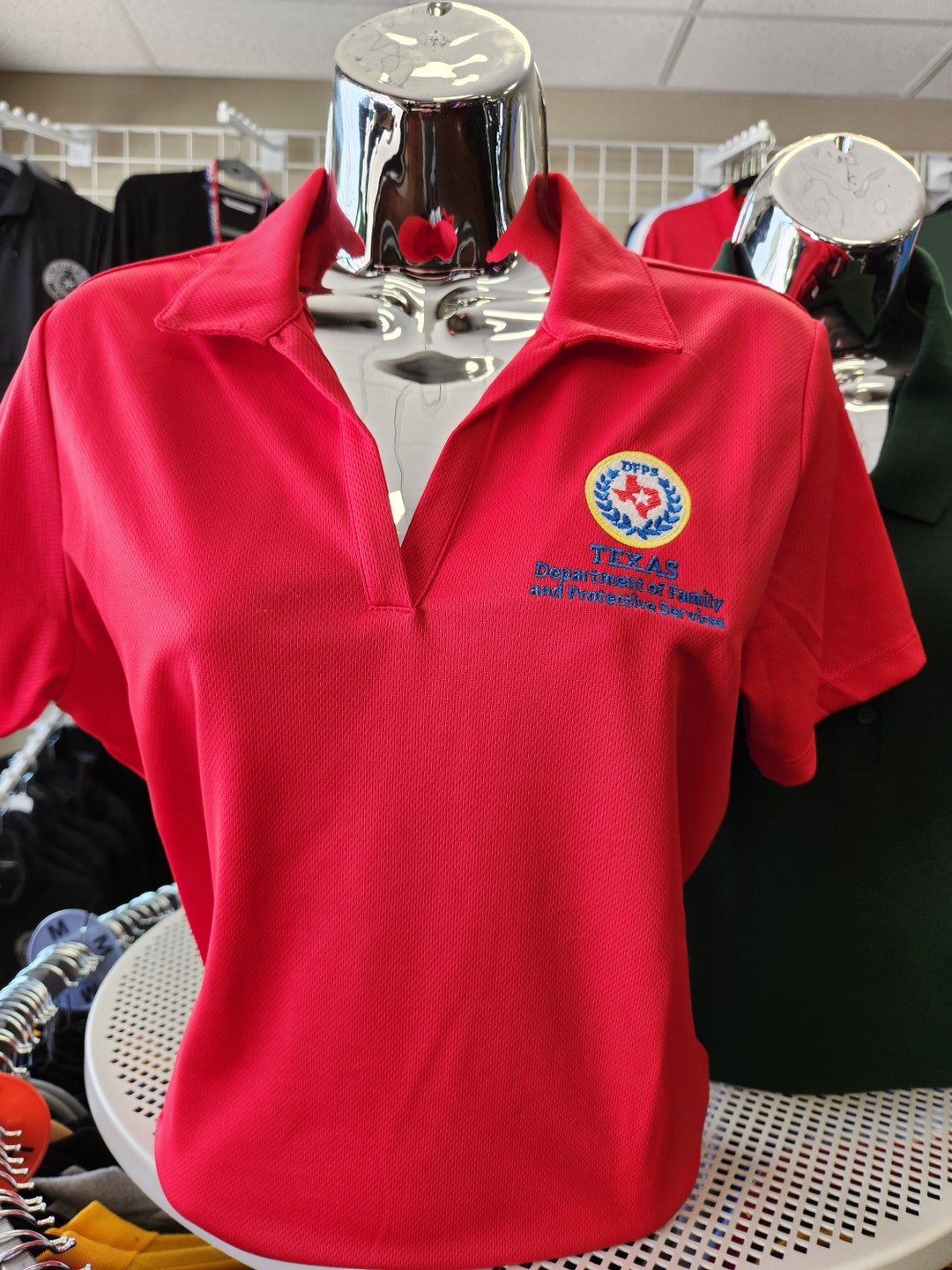 Ultra-fine V-neck With Collar and DFPS Embroidery Logo LST640 - Etsy