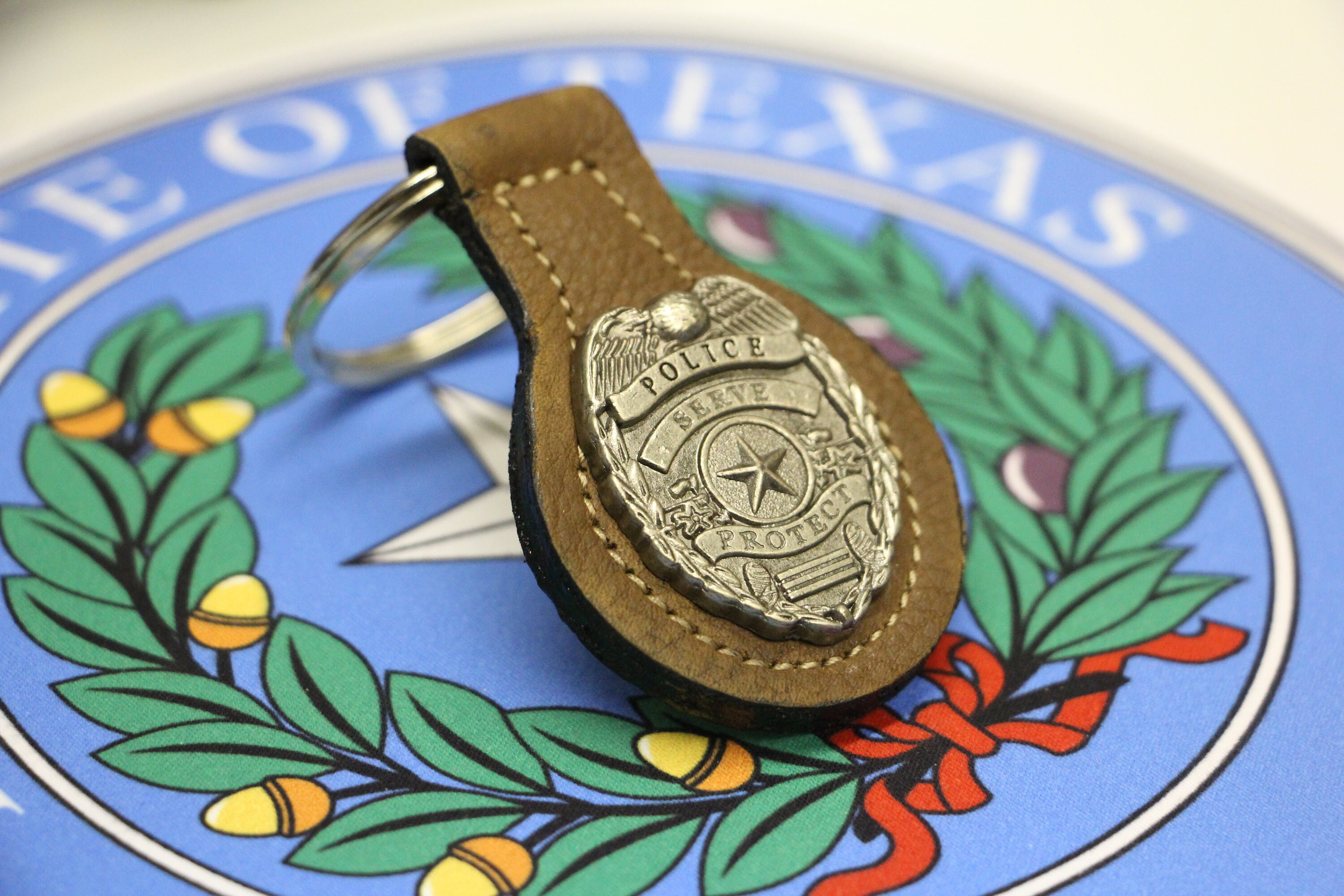 Police Serve and Protect Silver Keychain | Etsy