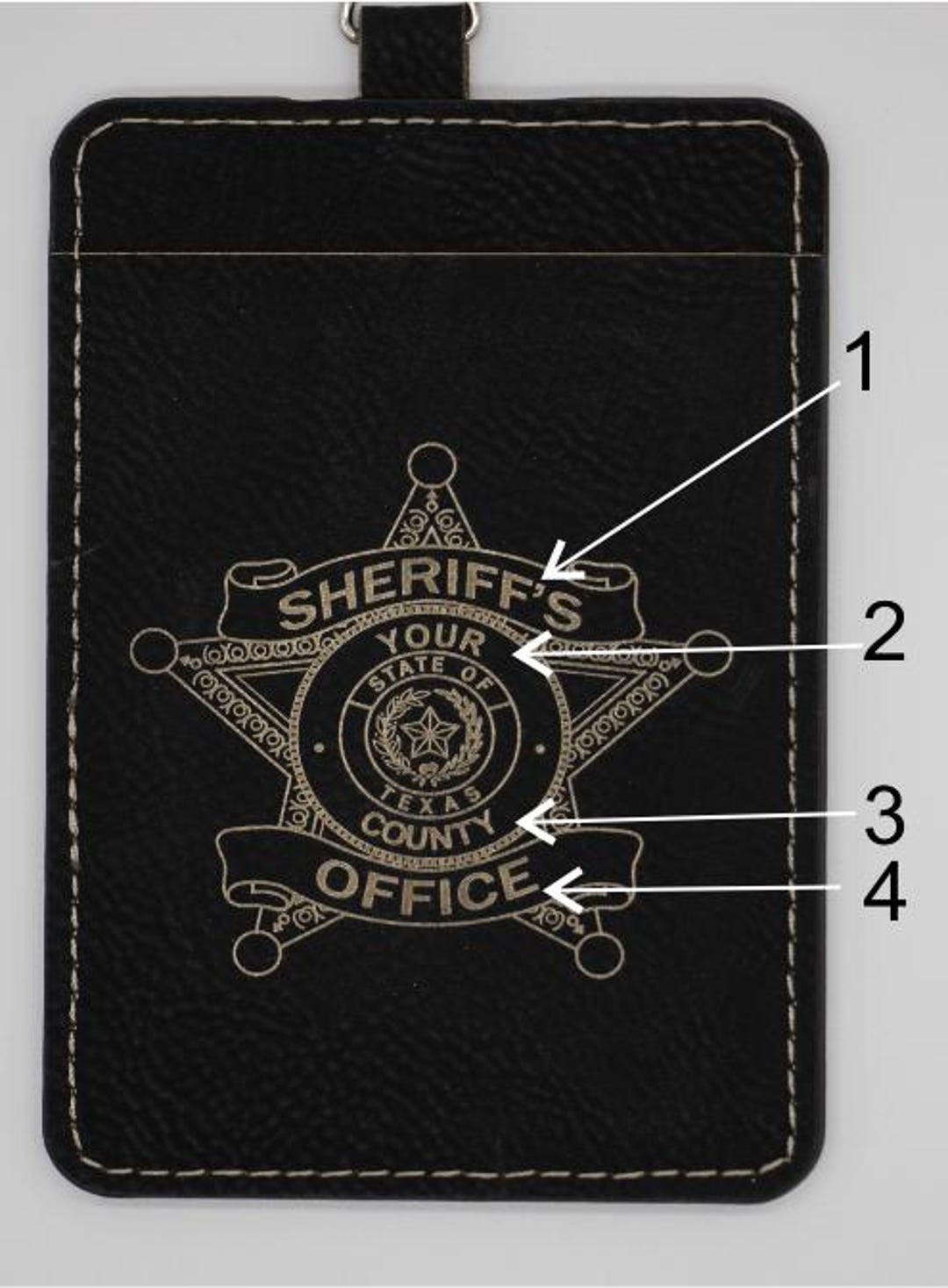 NEW ***police/sheriff/fire/company Laser ID Badge*** - Etsy