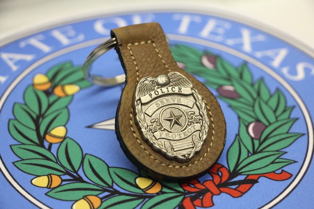 Police Serve and Protect Silver Keychain - Etsy