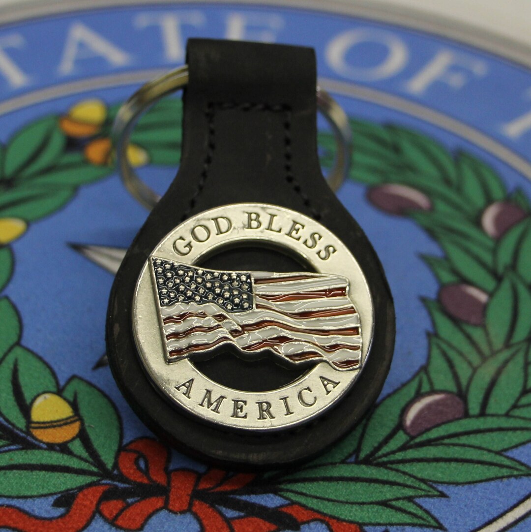 God Bless America Keychain - Etsy