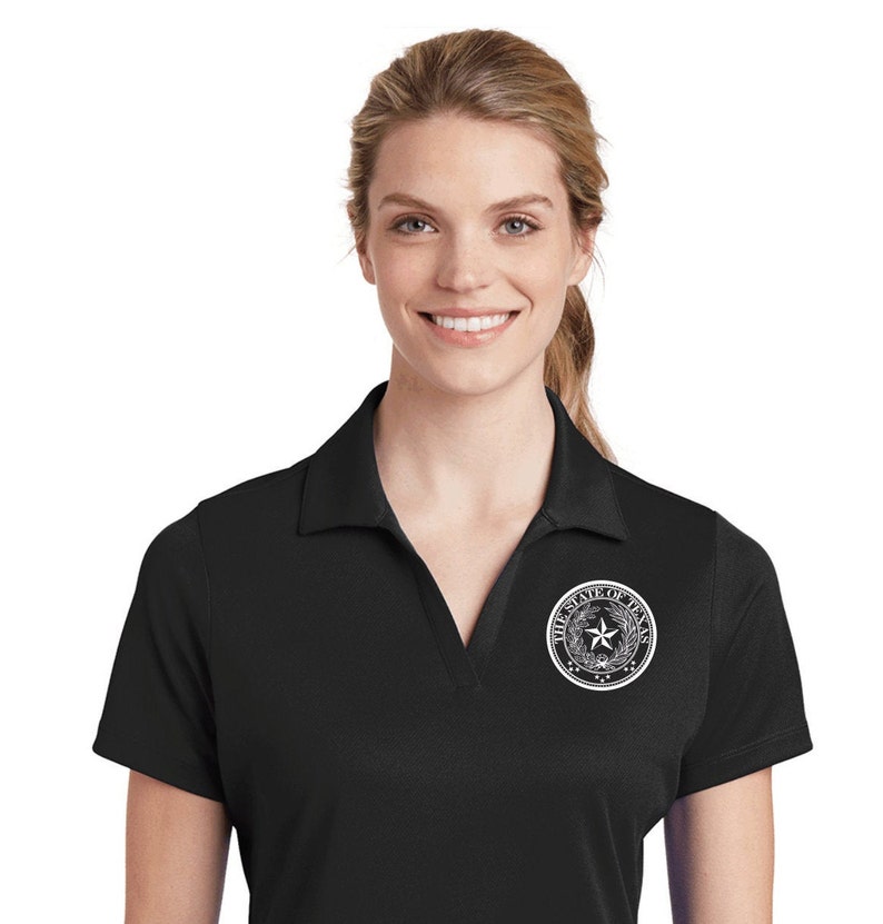 Ultra-fine V-neck With Collar and Texas Seal (printed Logo) - Etsy