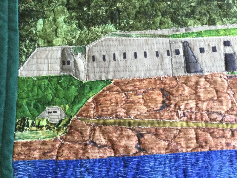 Fort Knox Historic Site at Sunset Fiber Art Quilted Wall Hanging - Etsy