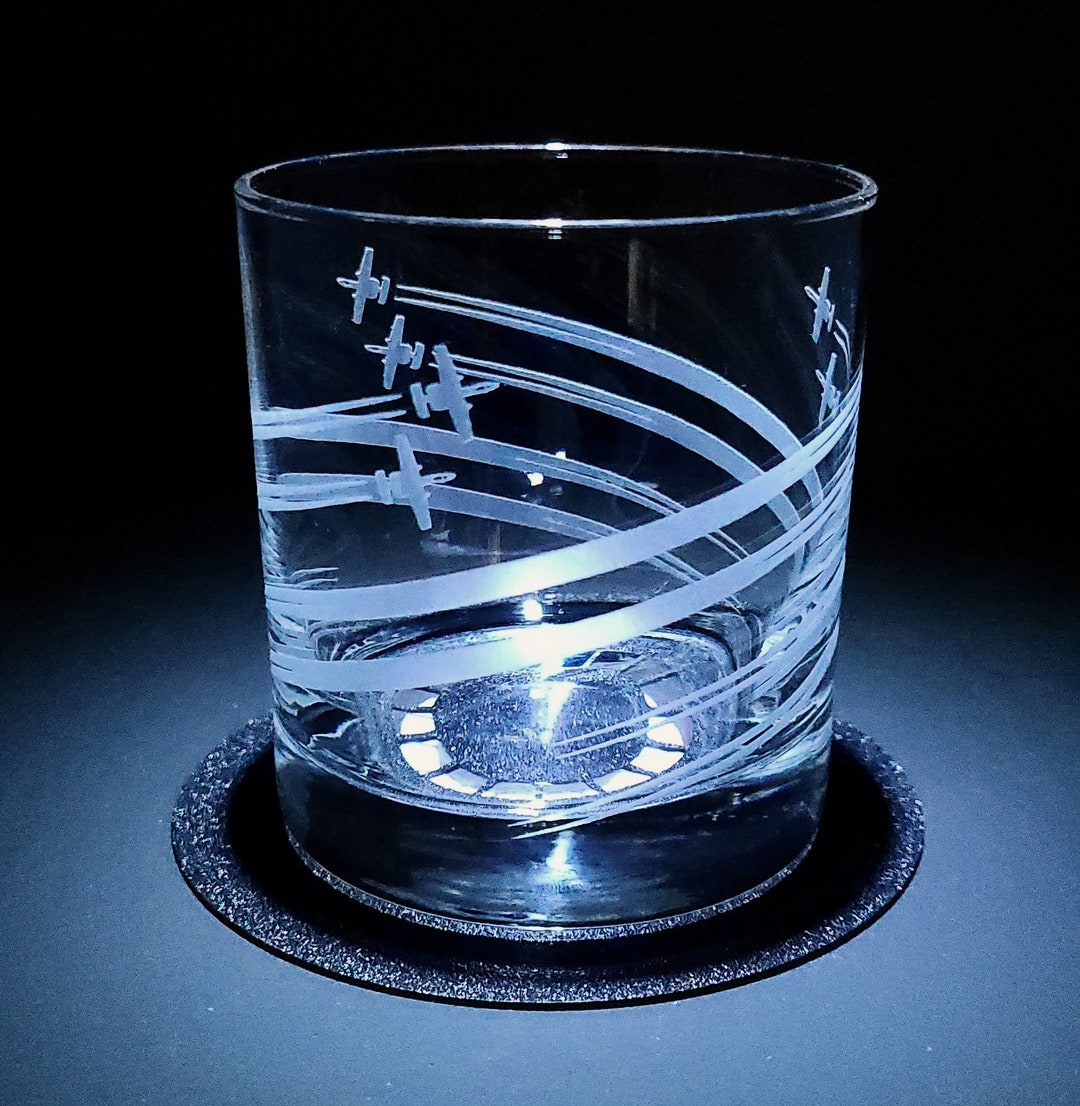 A-10 Warthog/thunderbolt Triple Contrails Rocks Glass - Etsy