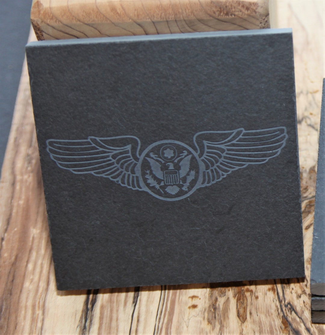 USAF Enlisted Aircrew Wings, Slate Coasters, Set of 4 - Etsy
