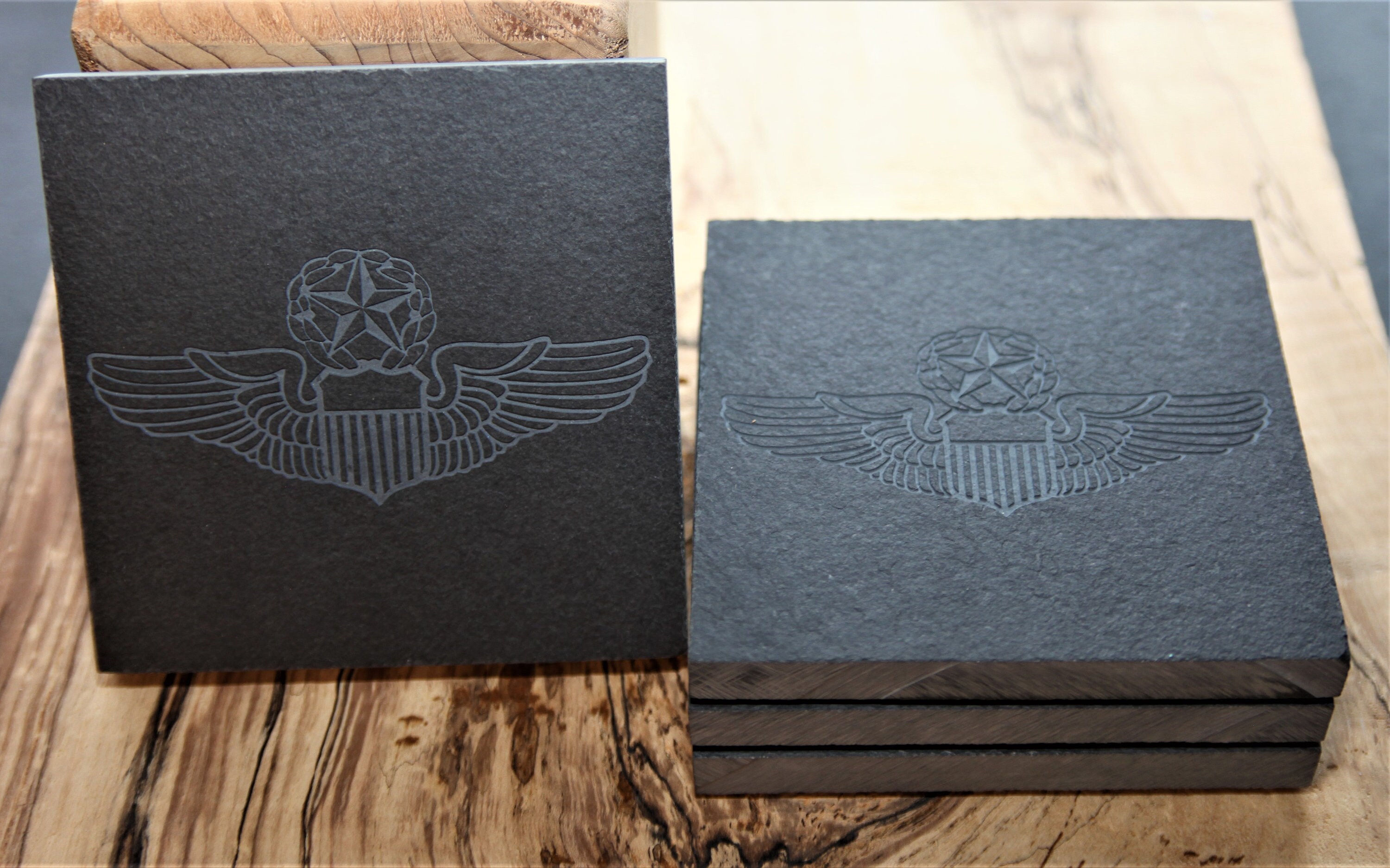 USAF Pilot Wings Slate Coasters Set of 4 - Etsy UK