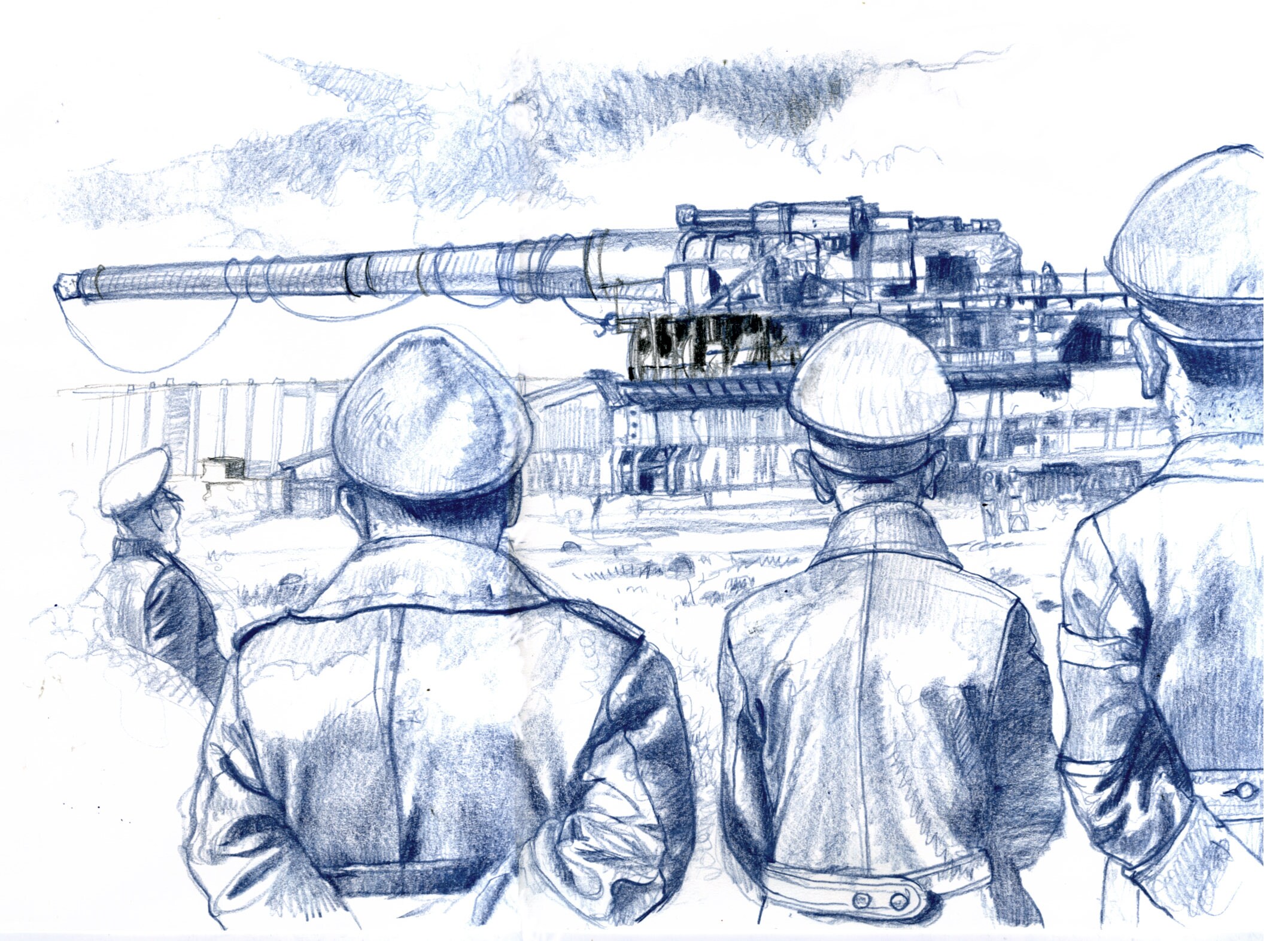 Pencil Drawings Of Guns