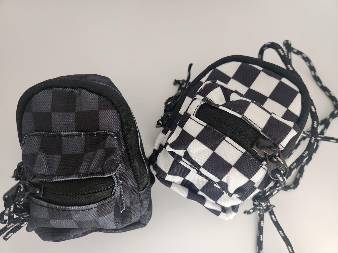 Kids - Mini Checkered Backpack With Crossbody Strap - Etsy