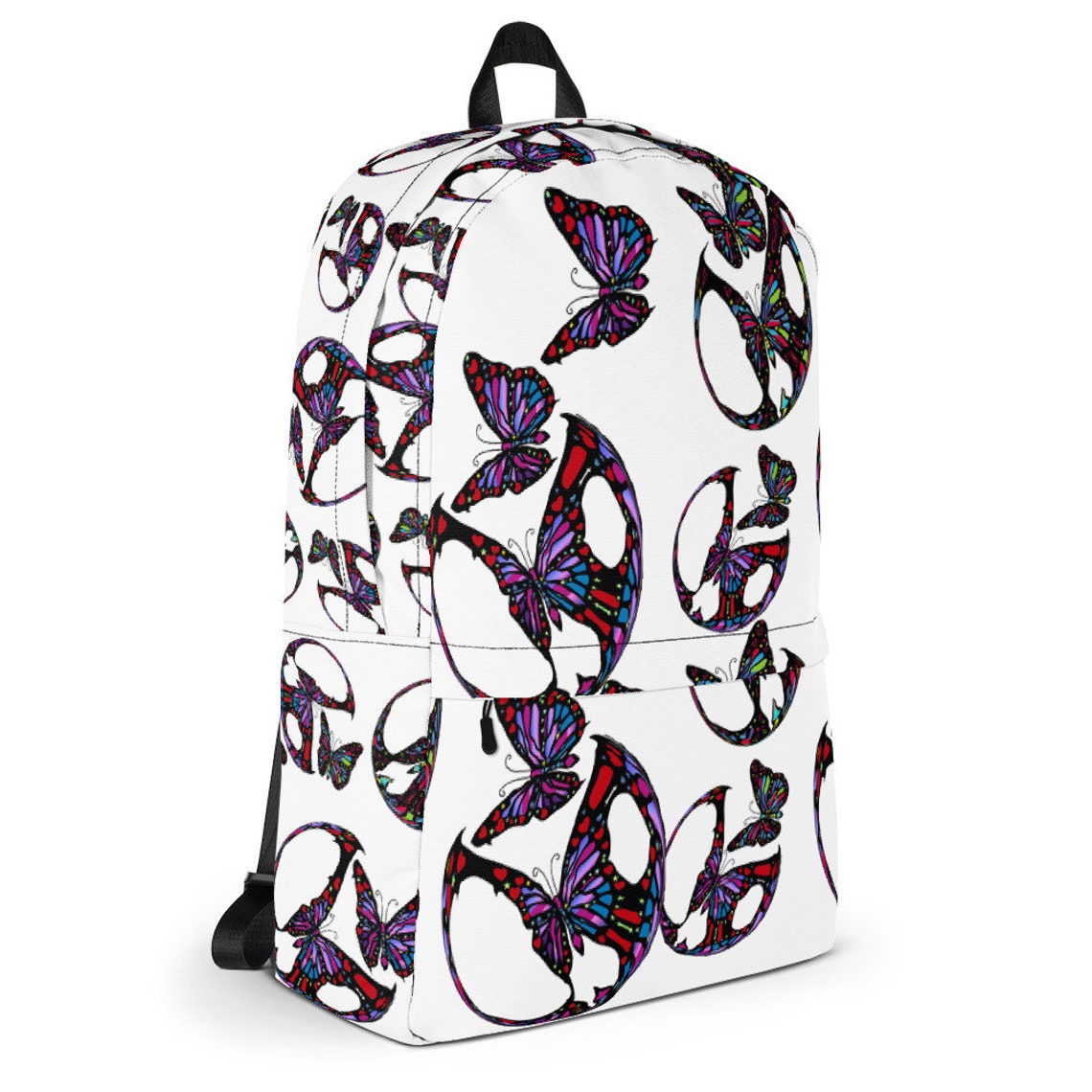 Butterfly Backpack, Unique Purple Butterfly Backpack Made Just for ...
