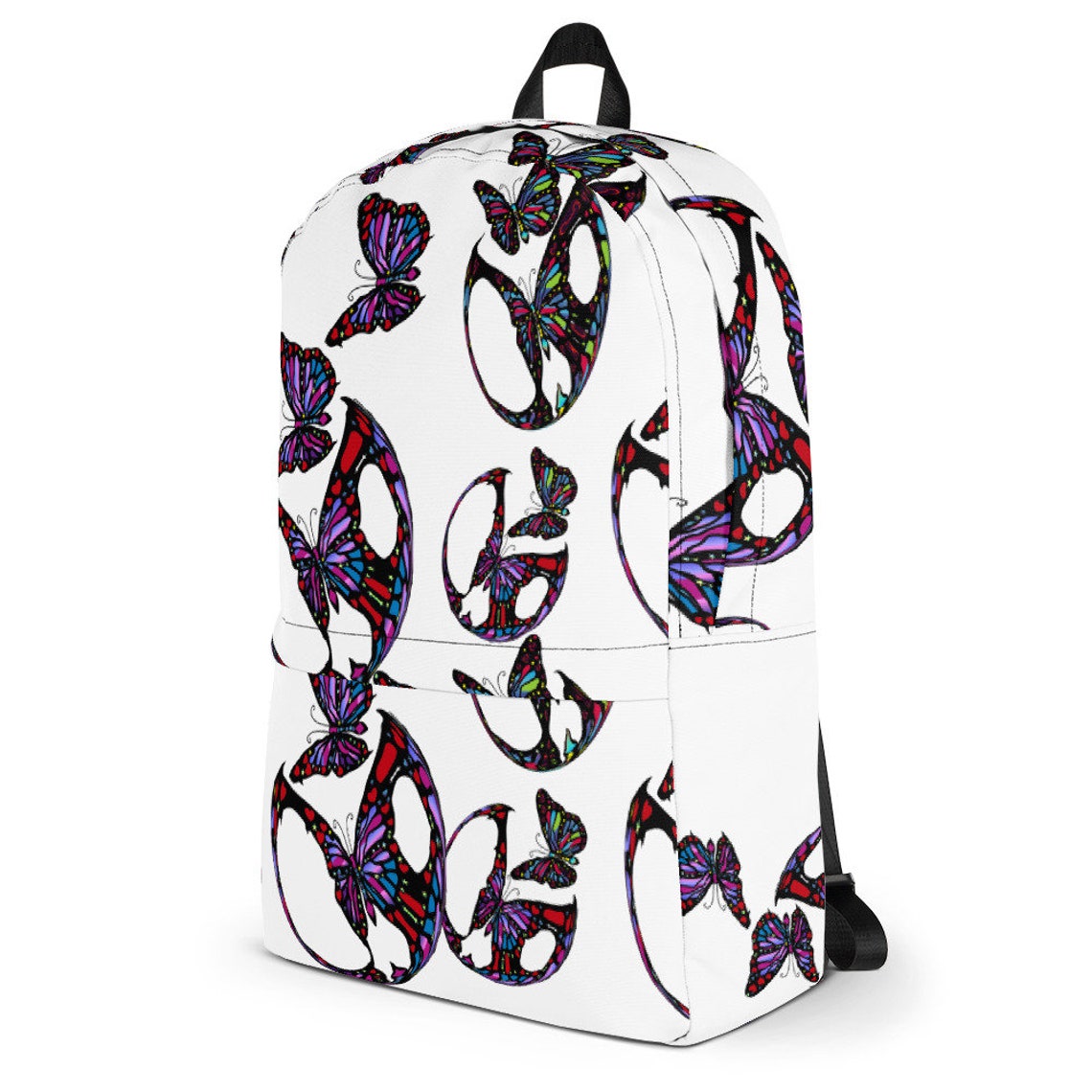 Butterfly Backpack, Unique Purple Butterfly Backpack Made Just for ...