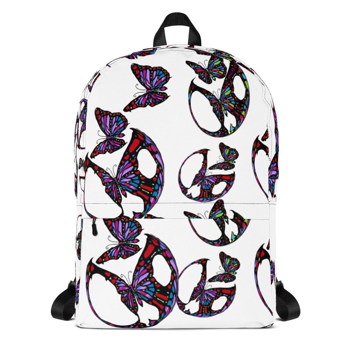 Butterfly Backpack, Unique Purple Butterfly Backpack Made Just for ...
