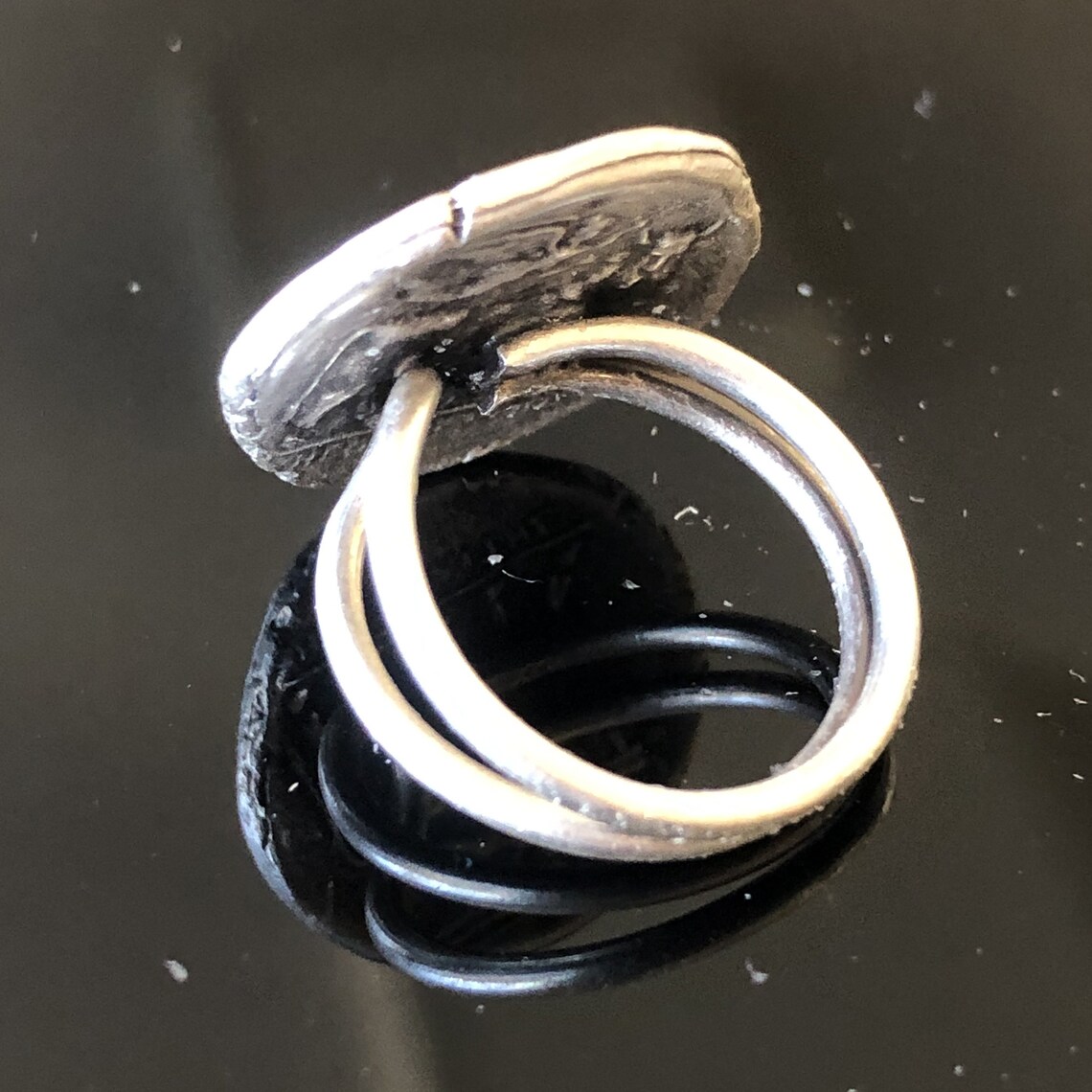 24K Gold Vermeil 925K Solid Silver Ring Handmade Double Band - Etsy