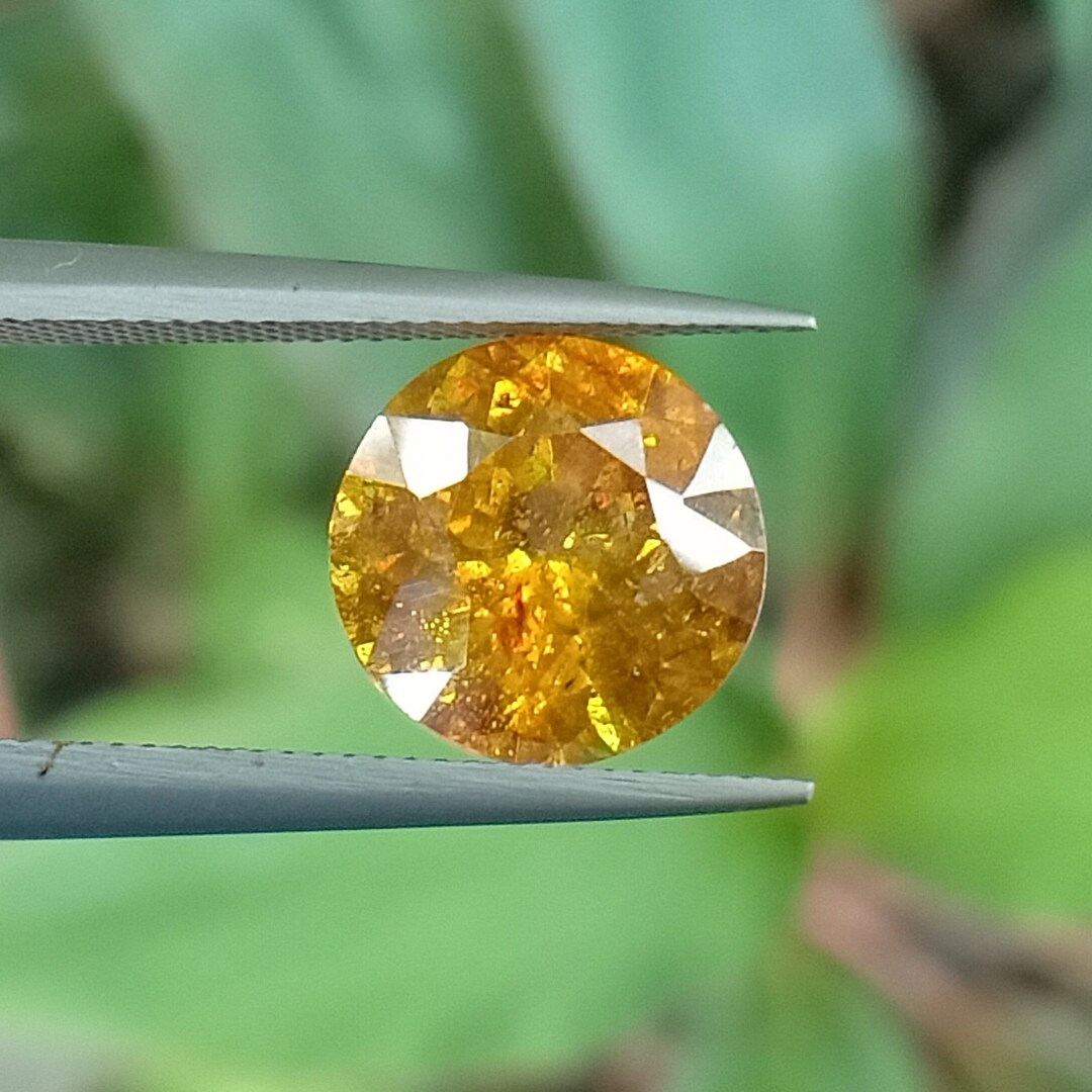 2.76 Crt. Sphalerite. Rare Gemstone. Natural. Certificated. 8.29x8.29x5 ...