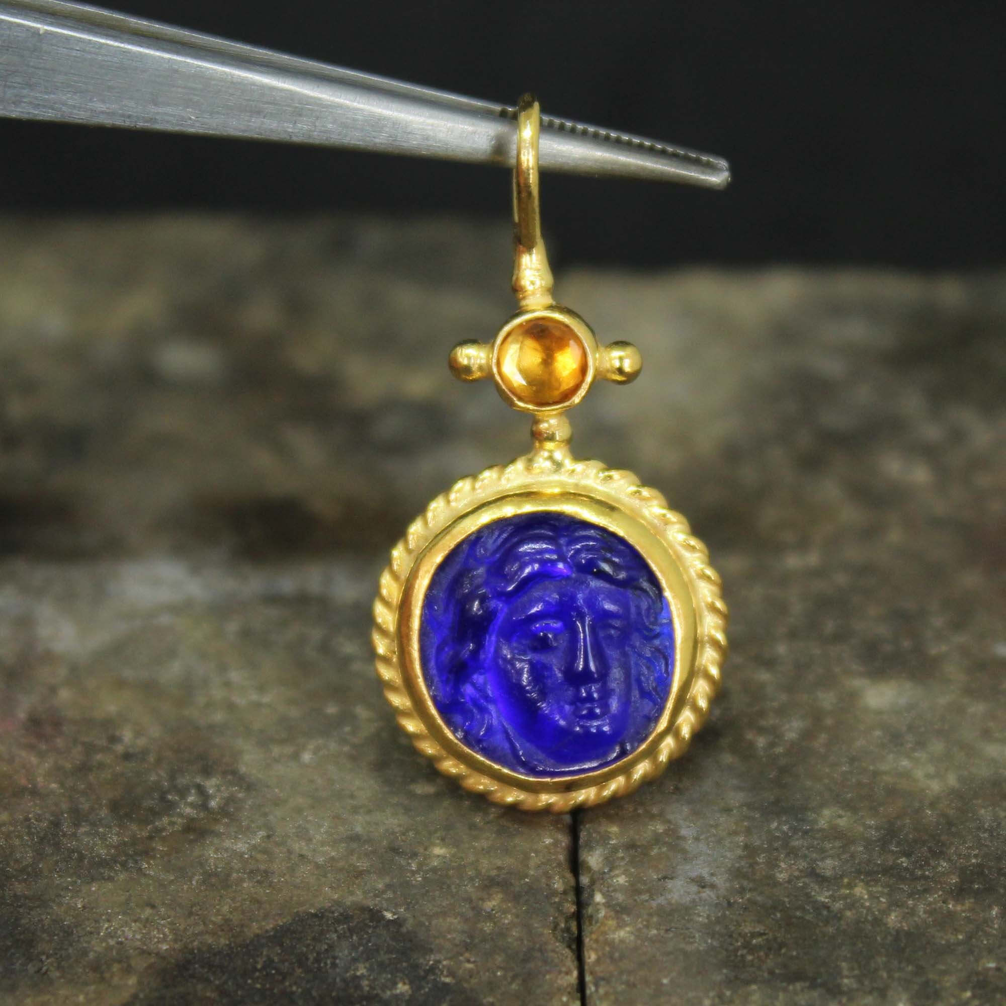 Personalized 24K Gold Over 925K Sterling Silver Designer | Etsy