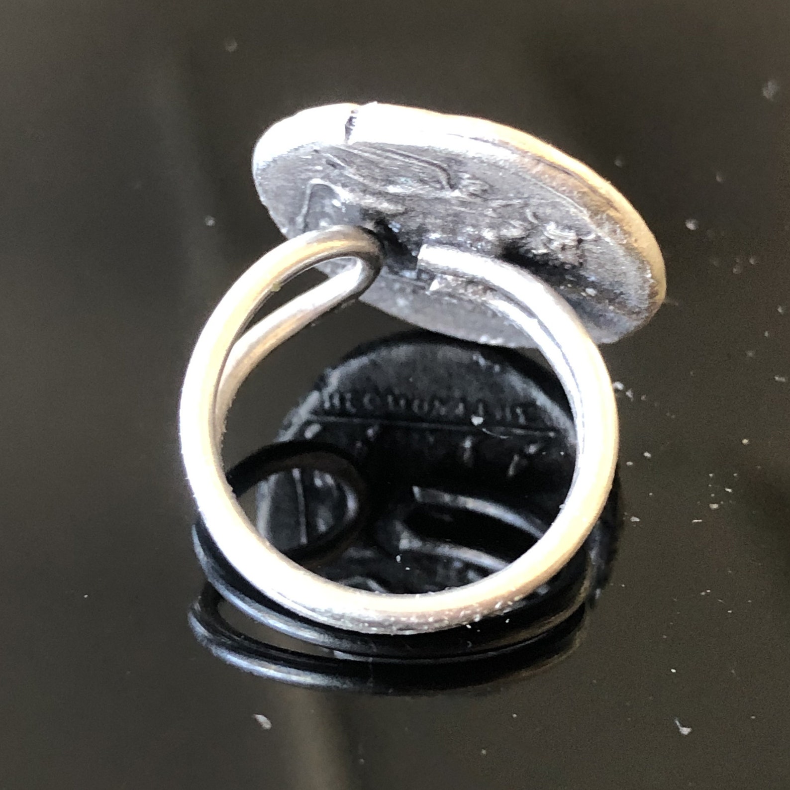 24K Gold Vermeil 925K Solid Silver Ring Handmade Double Band | Etsy