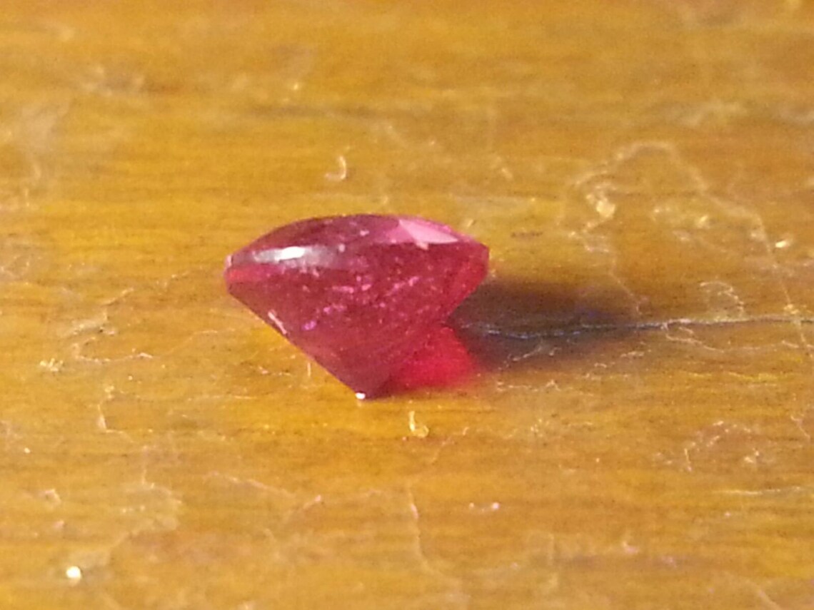 0.37 carat Natural Ruby. Faceted | Etsy