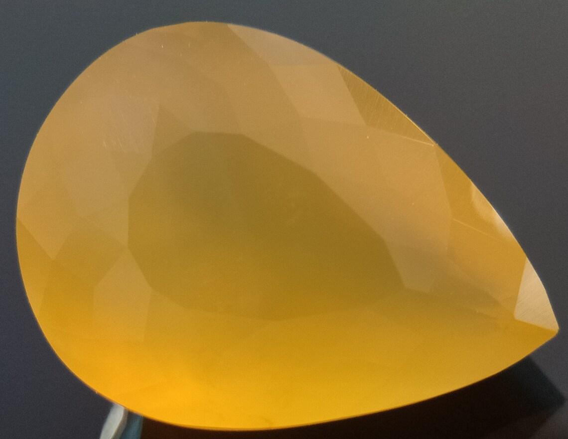 7.99 Crt. Yellowish Orange Fancy Color, Fire Opal, Natural, Untreated ...