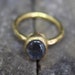 24K Gold Vermeil 925K Sterling Silver Ring Handmade Hammered - Etsy