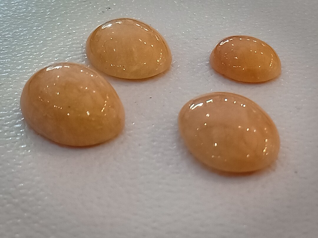 12.6 Crt Orange (coral Color) Opal (calibrated Set), Natural, Untreated ...