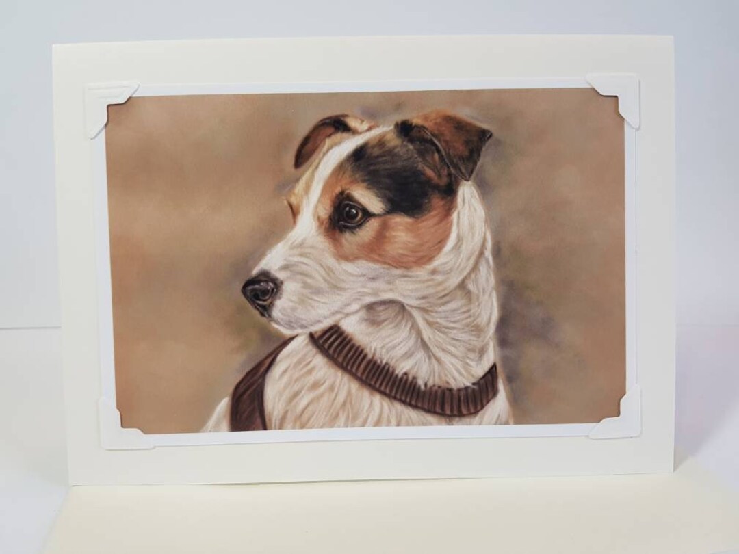 Jack Russell Card Personalised Terrier Art Dog Card - Etsy