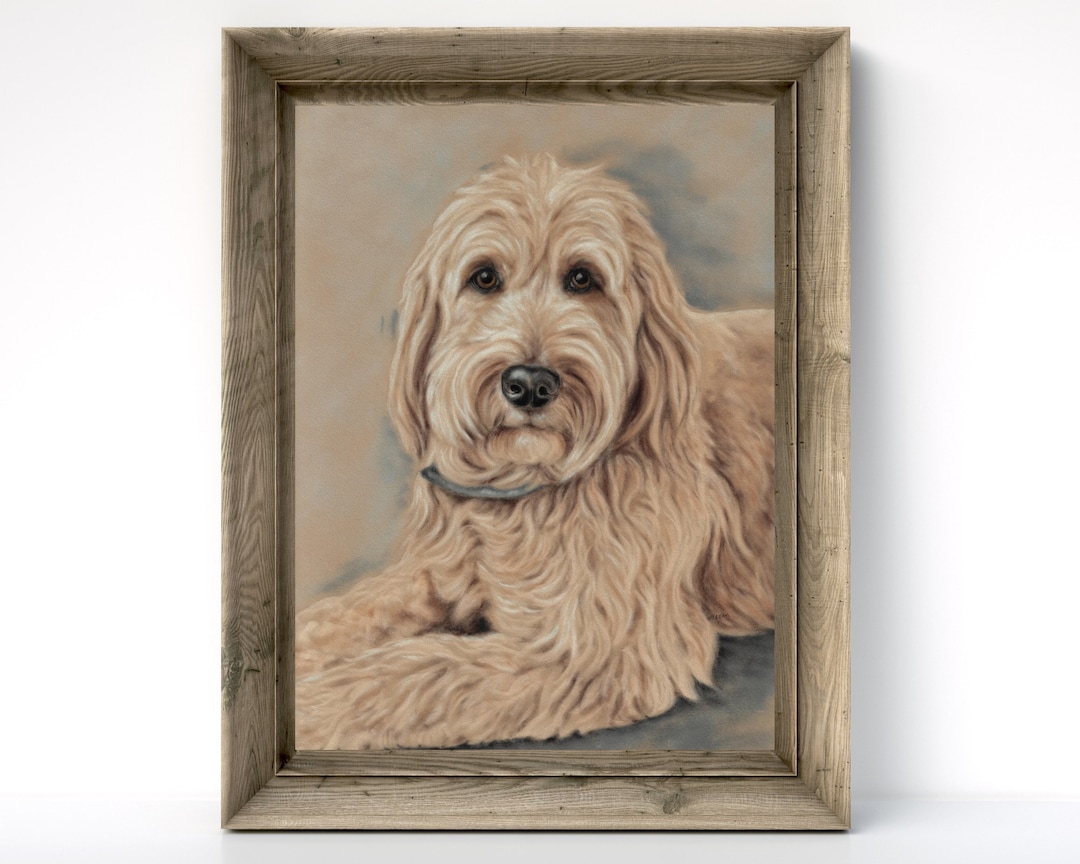 Golden Doodle Art - Goldendoodle Print - Dog Wall Art - Golden Doodle ...