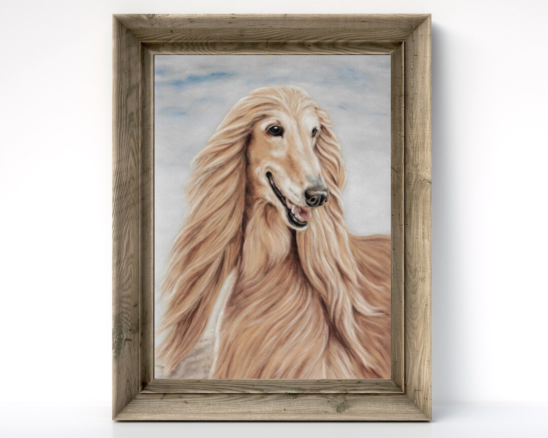 Afghan Hound Art - Original Art Print - Afghan Hound Print - Afghan ...