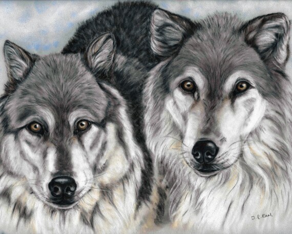 Wolf Art Wolf Wall Art Wolf Painting Wolf Print Wolf | Etsy