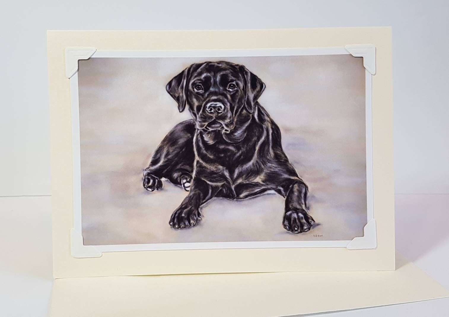 Handmade Card Black Labrador Labrador Card Labrador - Etsy Singapore
