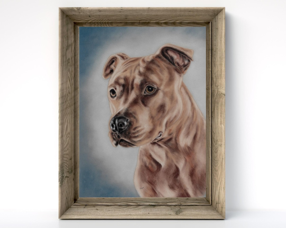 Staffordshire Bull Terrier - Dog Art - Original Art Print - Dog ...