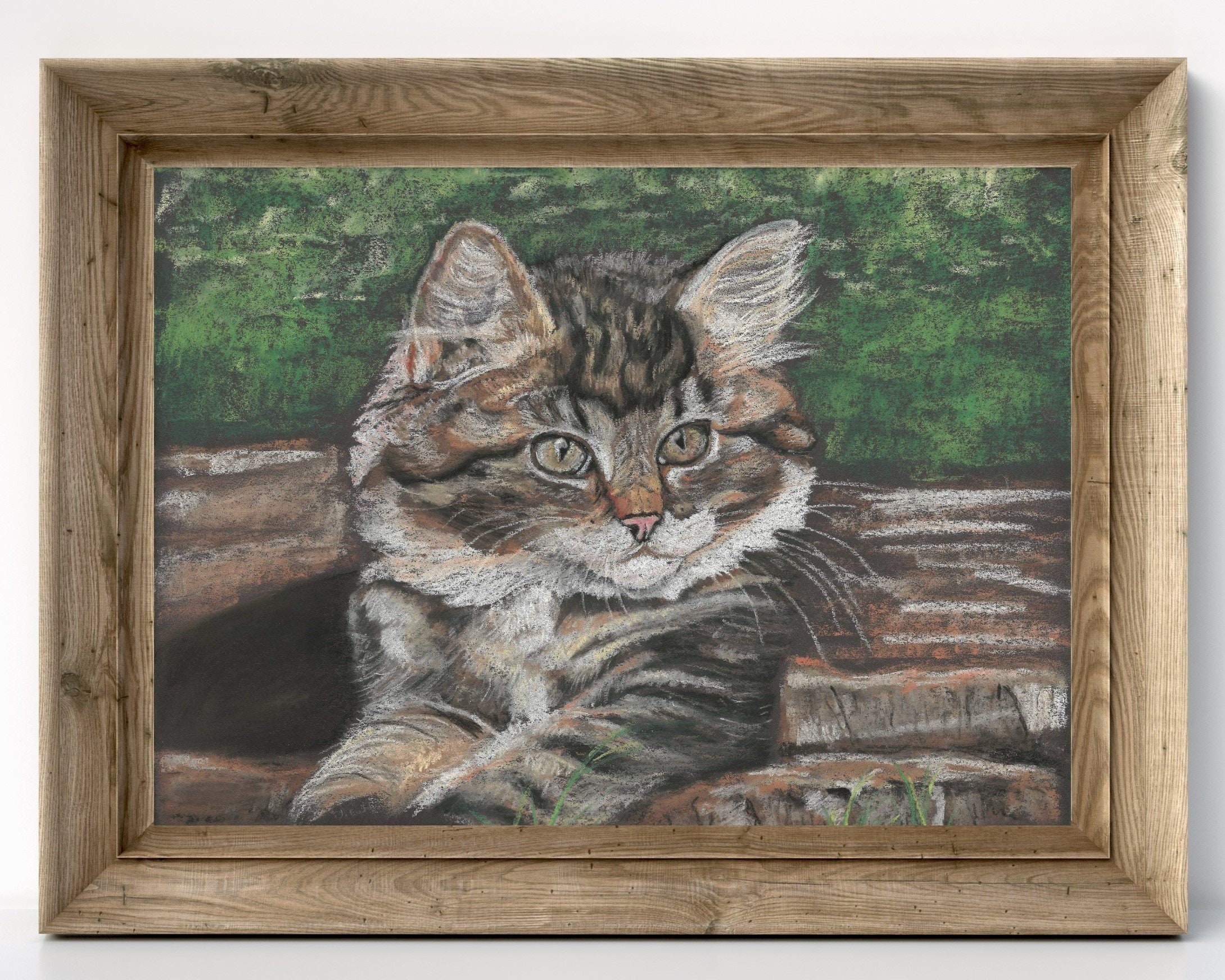 Tabby Cat Tabby Cat Art Print Cat Painting Cat Print - Etsy