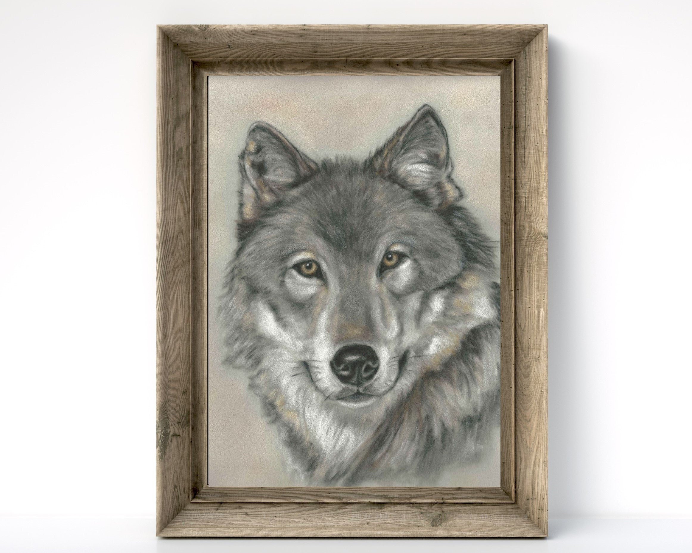 Wolf Picture Wolf Wall Art Wolf Art Wolf Painting Wolf | Etsy