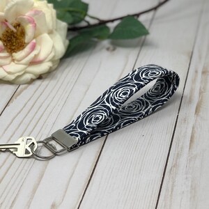 Cat Keychain Keychain Wristlet Batik Key Fob Wristlet - Etsy