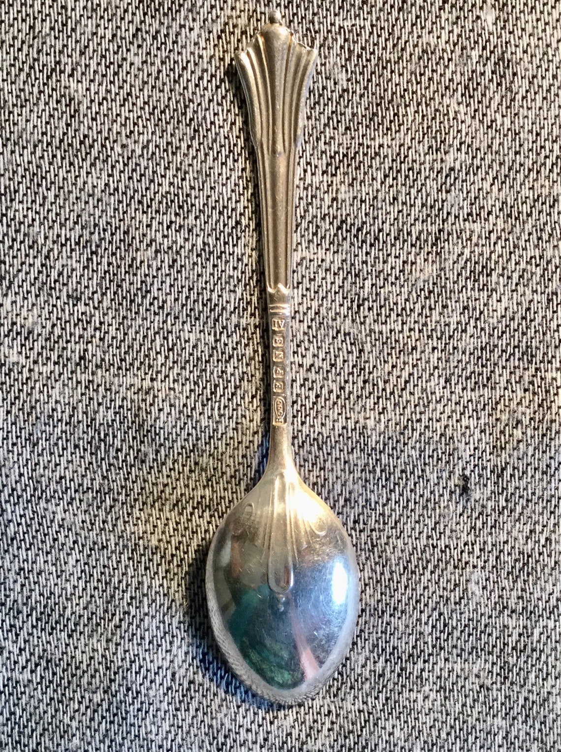 Miniature Art. Mounted Silver Spoon, Upcycled and Hand Painted in ...