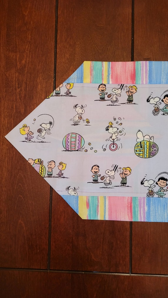 Snoopy and the Gang Celebrate Easter Table Runner-new - Etsy