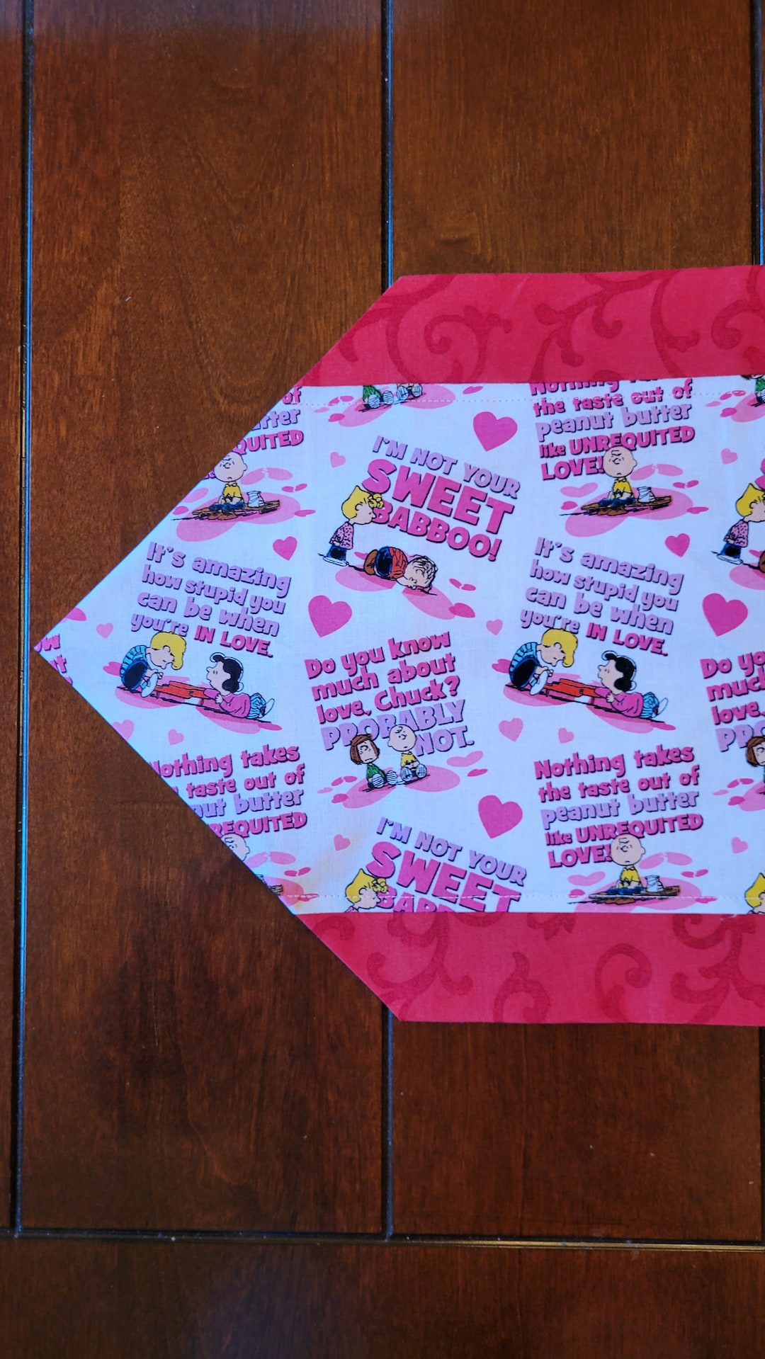 Peanuts Valentines Woes Table Runner - Etsy