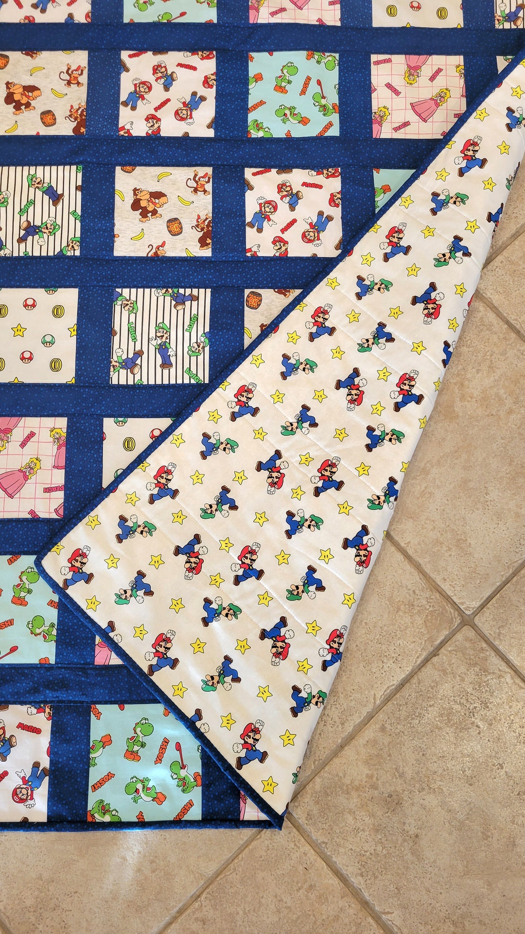Mario Bros Toddler Baby or Lap Quilt-new - Etsy