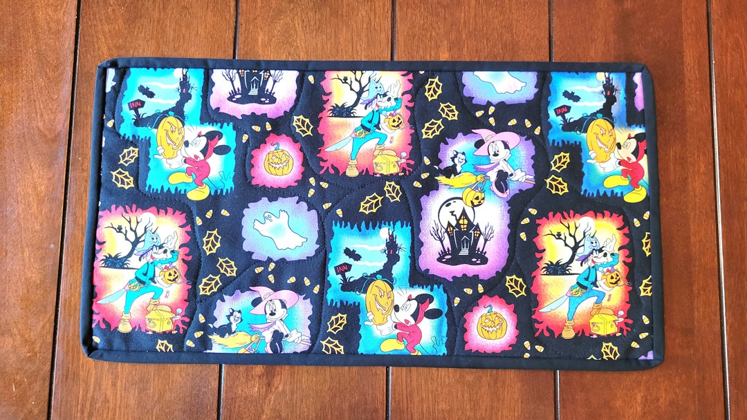 Mickey, Minnie & Goofy Celebrate Halloween Table Runner-back AGAIN! - Etsy