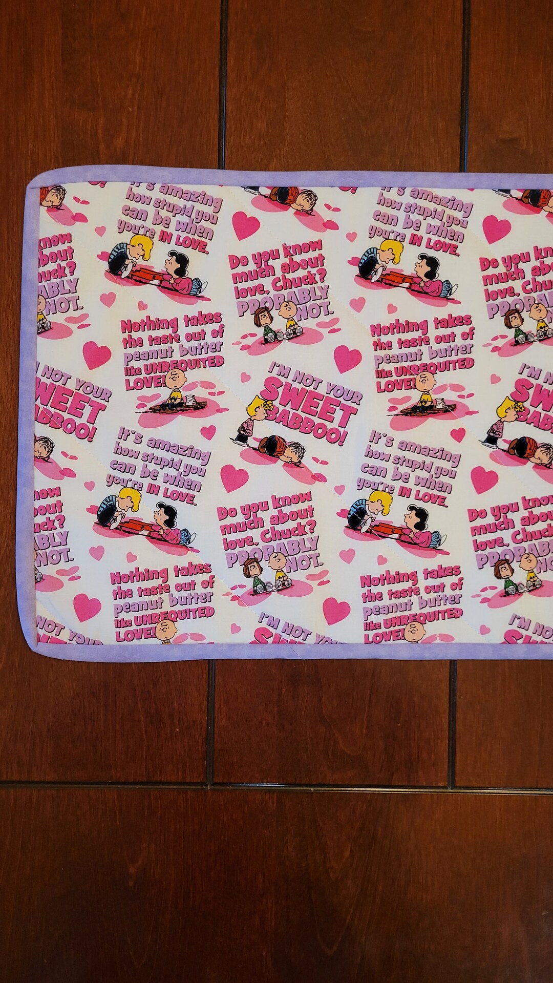 Peanuts Valentines Woes Table Runner #2-NEW! - Etsy