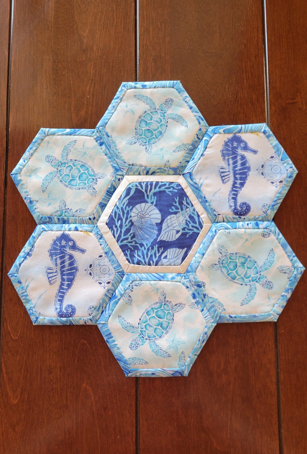 Swim Away Sea Turtles! Table Topper-new! - Etsy