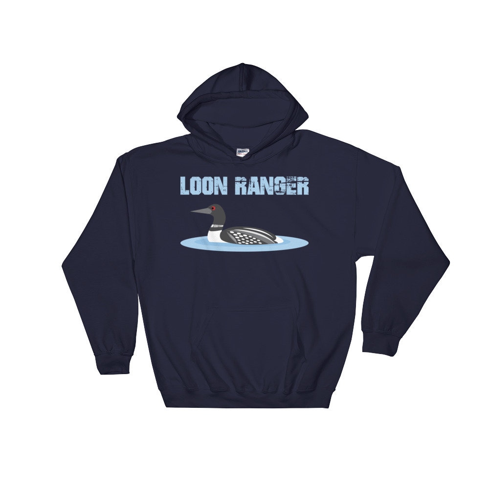 Funny Loon Ranger Cartoon Common Loon Bird Hoodie - Etsy