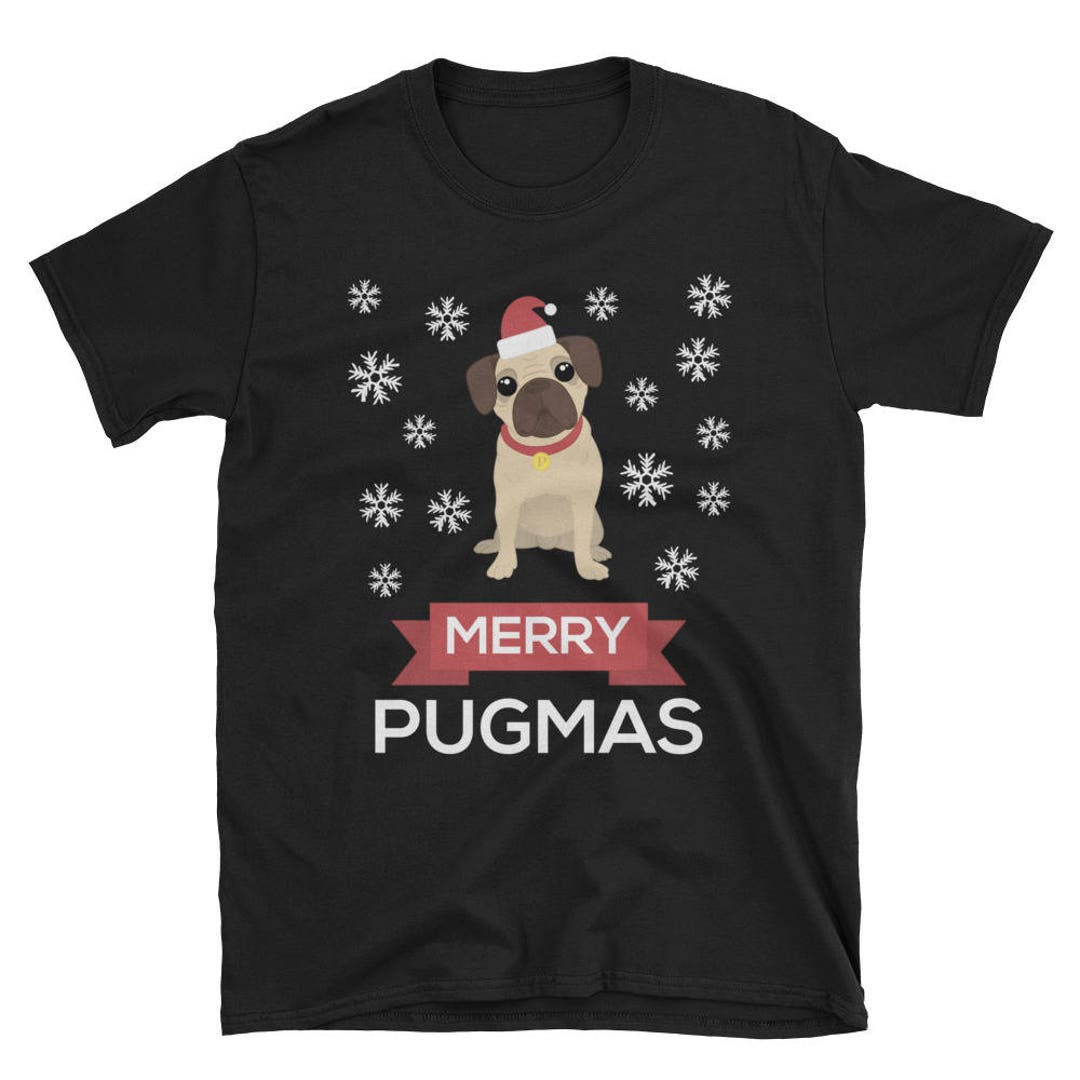 Pug Christmas Shirt Merry Pugmas Dog Show Gift Tee - Etsy
