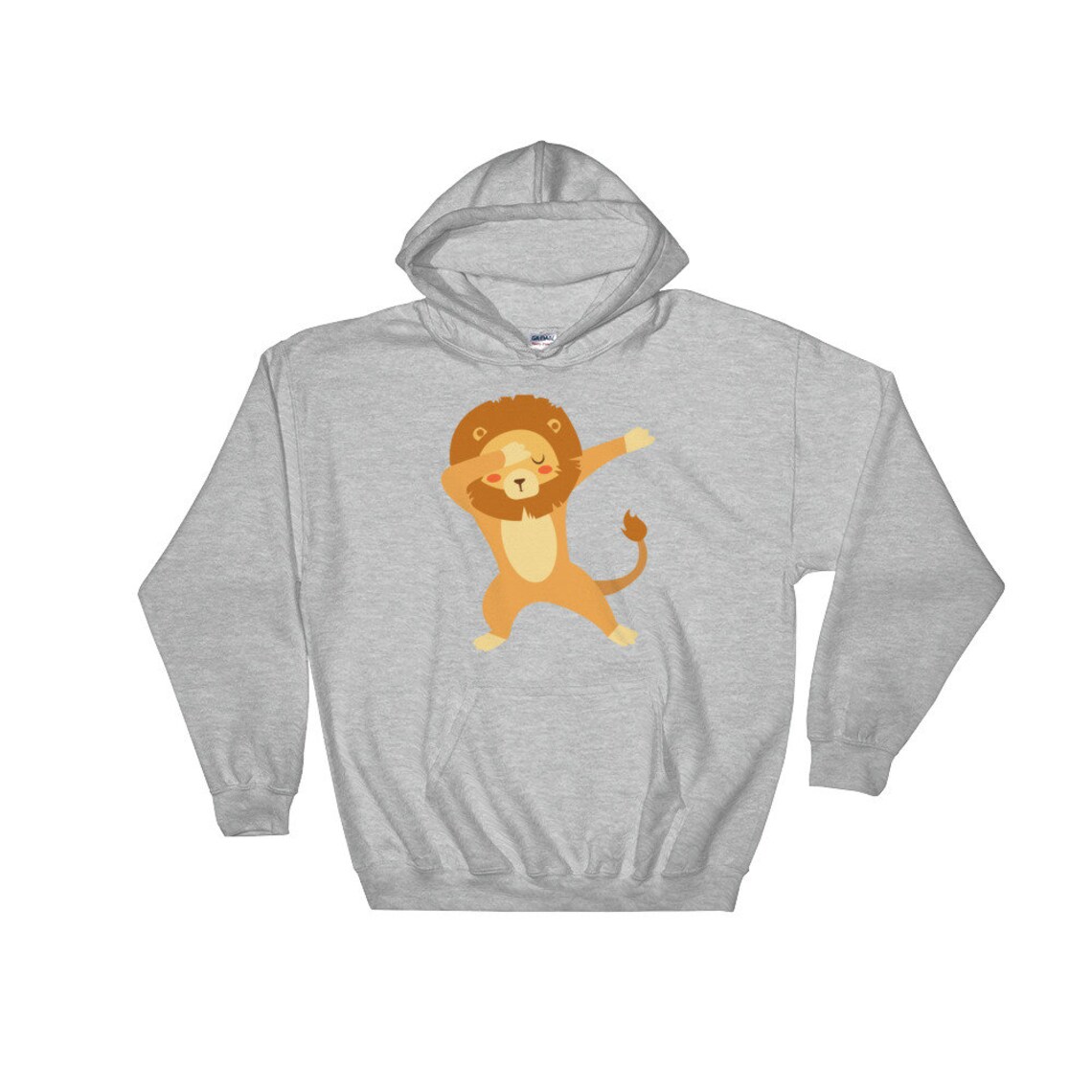 Dabbing Lion Meme Print Dab Cat Dance Hoodie Lions - Etsy