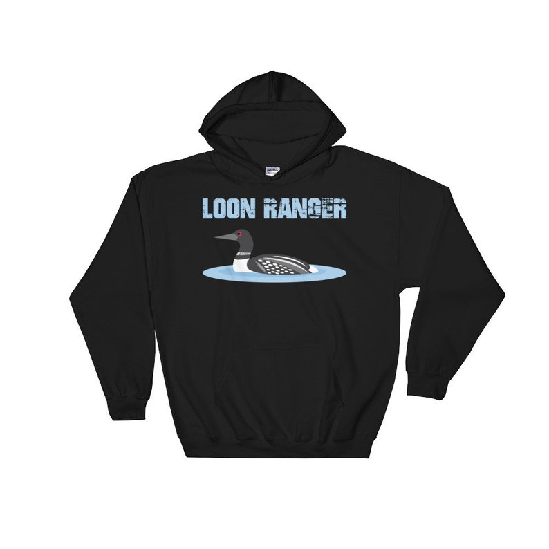 Funny Loon Ranger Cartoon Common Loon Bird Hoodie - Etsy