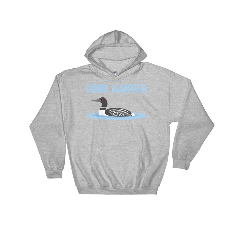 Funny Loon Ranger Cartoon Common Loon Bird Hoodie - Etsy